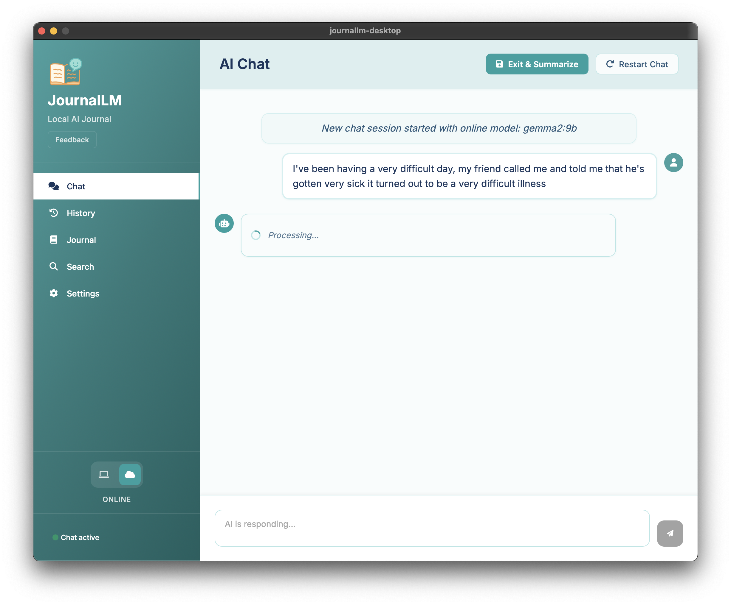 JournalLM - AI-Powered Private Journal Assistant | Offline Journaling App
